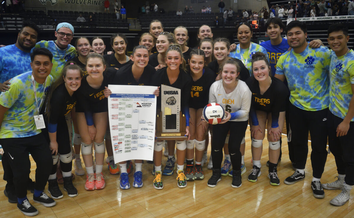 4A Girls Volleyball: Orem sweeps Green Canyon for first title in 42 ...